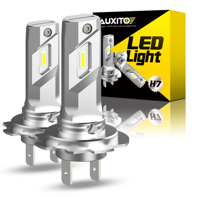 AUXITO H7 LED Headlight Bulbs Kit High Low Beam 6500K Super White ...