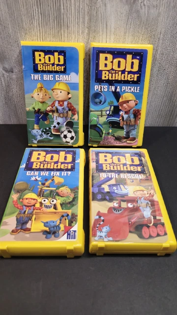 VHS LOT: BOB The Builder ~ Big Game, Pets In A Pickle, To The Rescue ...