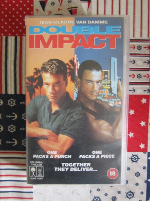 DOUBLE IMPACT 1991 Film Starring Jean-Claude Van Damme Vhs Video Tape ...