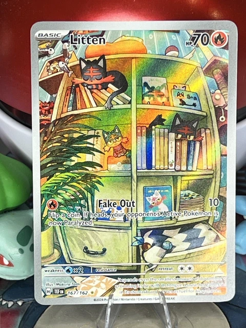 POKÉMON - LITTEN 167/162 Illustration Rare Forces Temporelles - PACK FRAIS - COMME NEUF EUR 9,95 ...