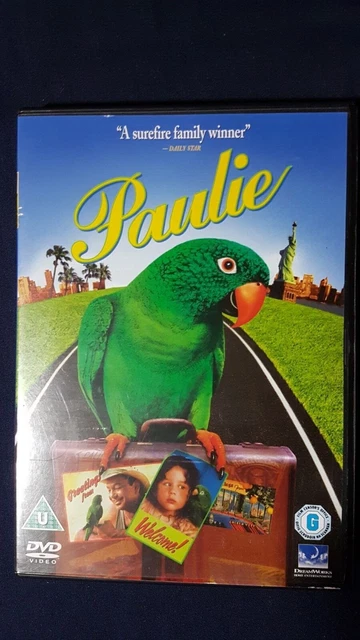 PAULIE DVD 1998 DreamWorks Family Movie about a Parrot £7.69 - PicClick UK