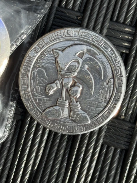 ST BEES MINT 2oz Silver Coin Sonic The Hedgehog 0.999 Limited Edition £ ...