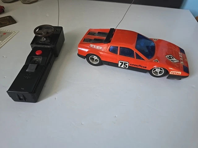 VINTAGE🔥 SEARS RADIO Controlled Ferrari 512BB Car N.A.R.T . WORKS $60. ...