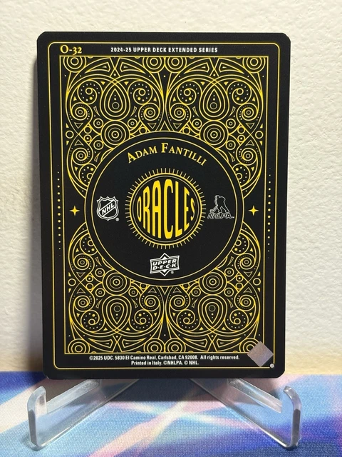 2024-25 UPPER DECK EXTENDED Series ADAM FANTILLI #O-32 ORACLES $2.75 ...