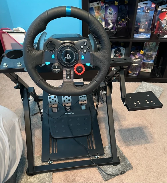 LOGITECH G29 DRIVING Force Racing Wheel and Floor Pedals w/racing rig ...
