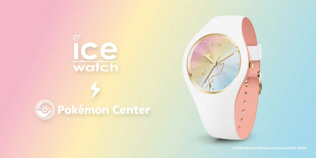 POKEMON CENTER ORIGINAL Pikachu ICE WATCH Mega Tokyo R Model from Japan ...