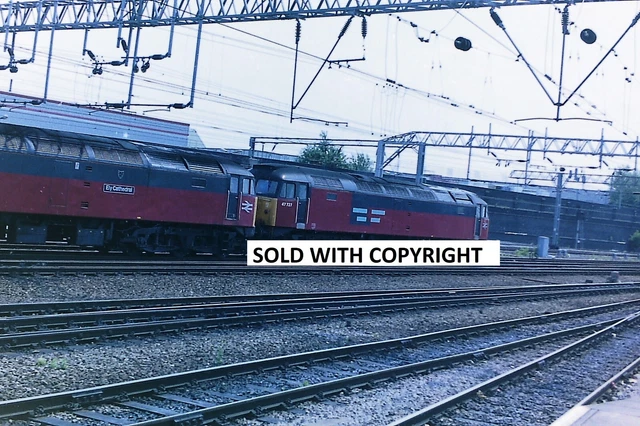 RAILWAY / TRAIN Negative 35mm Loco Class 47 47727 Sold with copyright ...