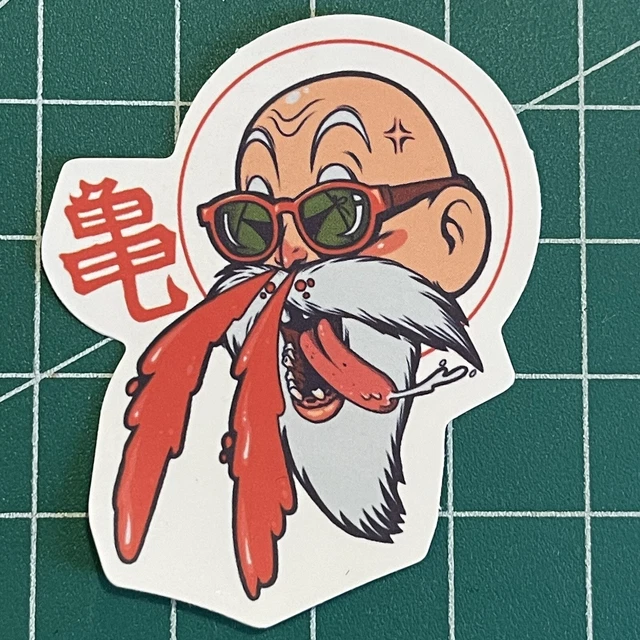 MASTER ROSHI ANIME Sticker Decal For Phone Guitar Laptop Skateboard ...