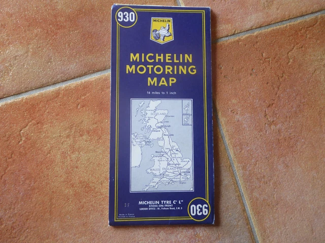 CARTE MICHELIN N° 930 - Motoring Map - England Wales Scotland N ...