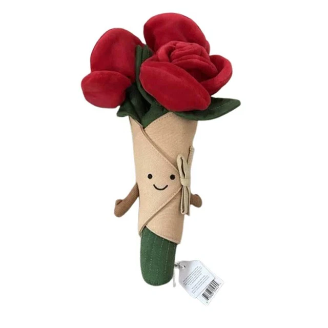 AMUSEABLE ROSE BOUQUET Soft Toy Doll, 30cm - Cute Floral Plush £29.30 ...