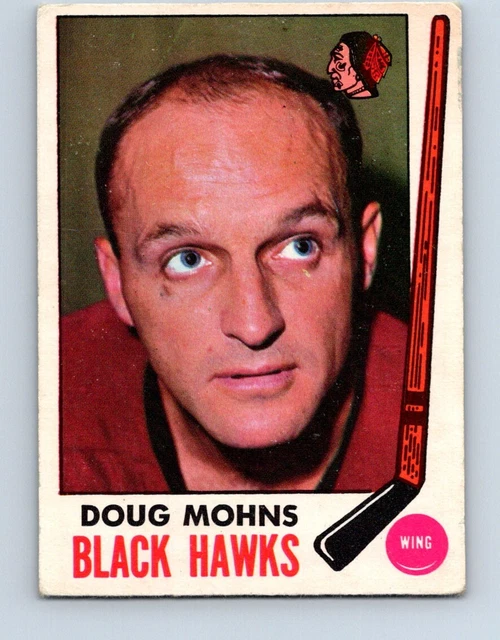 VINTAGE HOCKEY CARD Opc 1969 Chicago Black Hawks Doug Mohns No675 $8.00 ...