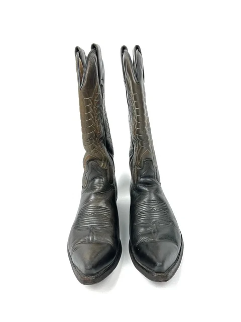 MOSQUITO BOOTS VINTAGE Cowboy Boots Pointed Toe Leather western £91.19 ...