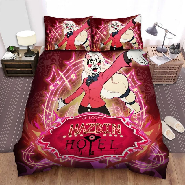 HAZBIN HOTEL POSTER Quilt Duvet Cover Set Kids Home Textiles Double EUR ...