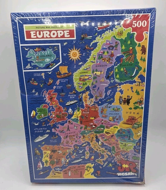 JR JIGSAWS MAP of Europe Jigsaw 500 Pieces Brand New Sealed £12.99 ...