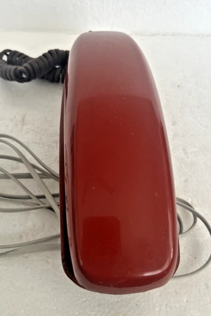 BELL SYSTEM BY Western Electric Slim Line Telephone Push Button Red Mn ...
