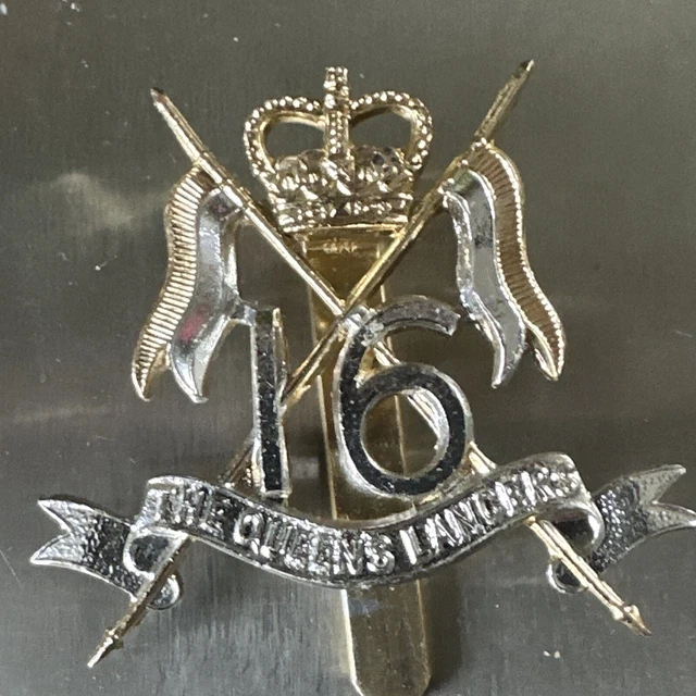 THE QUEENS 16TH Lancers Regiment Cap badge £4.29 - PicClick UK