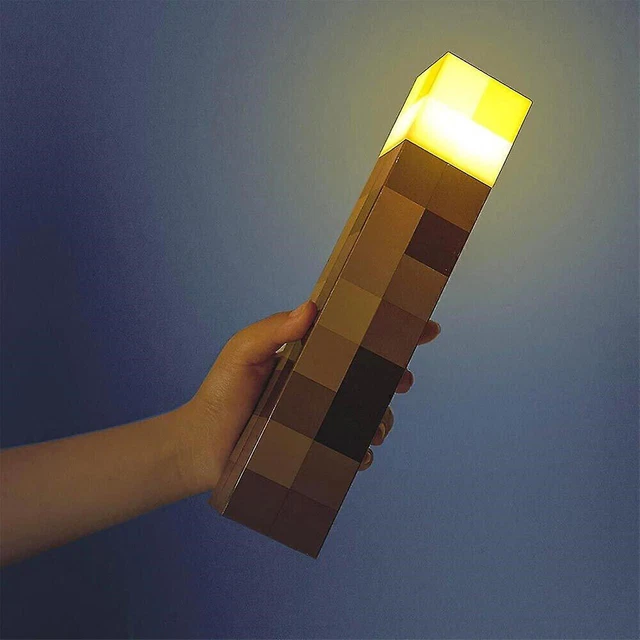MINECRAFT GAME TORCH Lamp Led Night Light Home Decor Gift USB ...