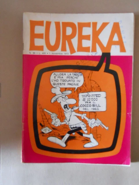 EUREKA RIVISTA DI Fumetti n 88 1972 copertina Jacovitti [D2] buono EUR ...