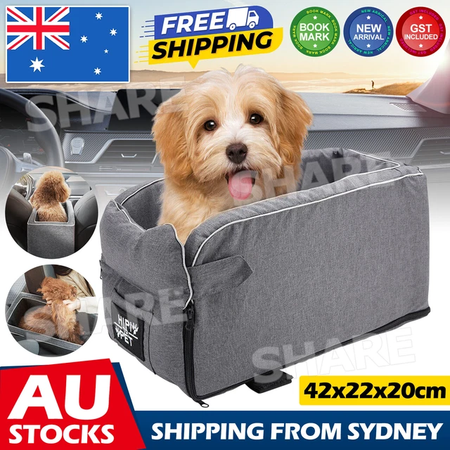 CAR PET SEAT Auto Seat Center Console Dog Cat Nest Pad Removable Pet ...