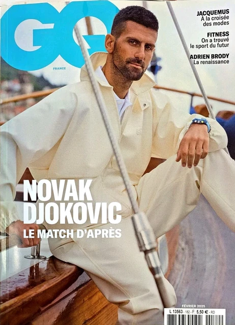 NOVAK DJOKOVIC MAGAZINE GQ FRANCE FÉVRIER 2025 NEUF New EUR 19,90 ...