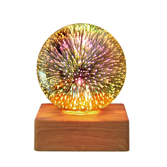 LED FIREWORKS TABLE Light Gifts 3D Crystal Ball Decorative Lamps for ...