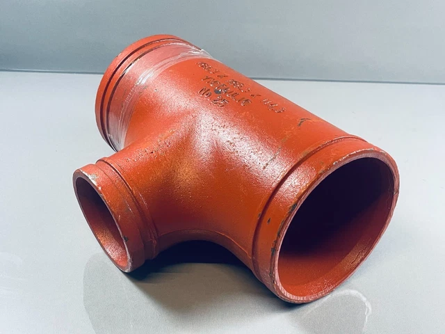 VICTAULIC FIRELOCK 6X6X4 Grooved Reducing Tee Ductile Iron No. 25 $349. ...