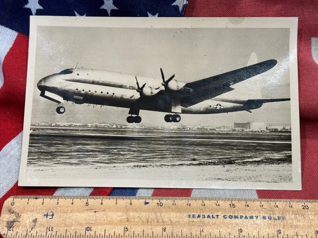 WW2 PRESS RELEASE photographs rare-LOCKHEED CONSTITUTION 1ST OFFICIAL ...