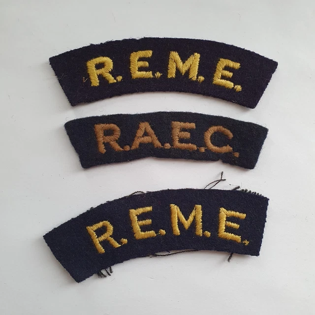 ROYAL ELECTRICAL AND Mechanical Engineers & Educational Corps shoulder ...