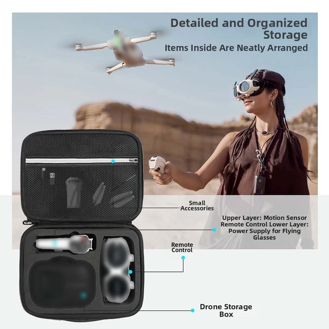 COMPACT EVA STORAGE Bag for Antigravity A1 Waterproof Carry Case Black ...