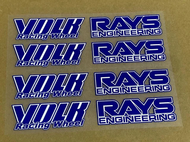 BLUE JDM JAPAN Rays Engineering VOLK Racing TE37 Wheel decals sticker ...