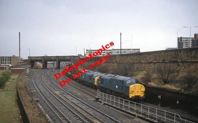 ORIGINAL 35MM Slide Railway Diesel /Steam-37072 & 37007 Up @ Gatshead ...
