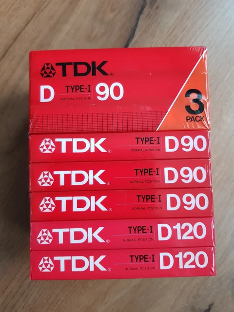 TDK D 90 ×6 ,Tdk D 120 ×2 £40.00 - PicClick UK