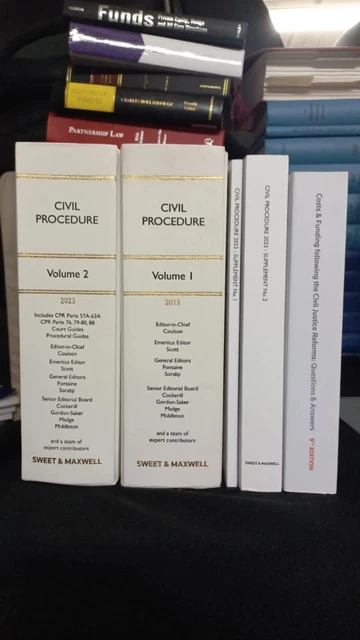 CIVIL PROCEDURE 2023 The White Book Service 2023 With Supplement £99.50 ...