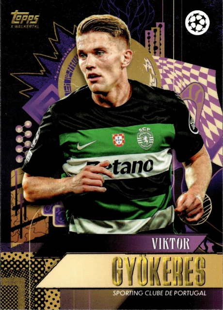 2024-25 TOPPS UCC Gold - Viktor Gyokeres - Sporting Lisbon - Autograph ...
