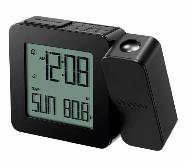 OREGON SCIENTIFIC WIRELESS Projection Clock with Indoor Temperature ...