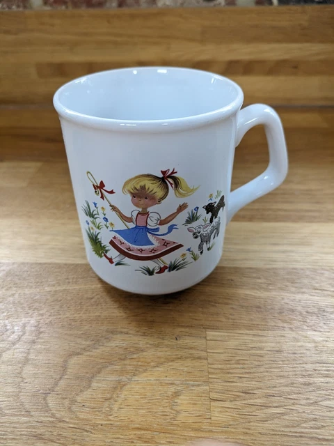 VINTAGE MARY HAD A Little Lamb Nursery Rhyme Mug Denmead Pottery £5.95 ...
