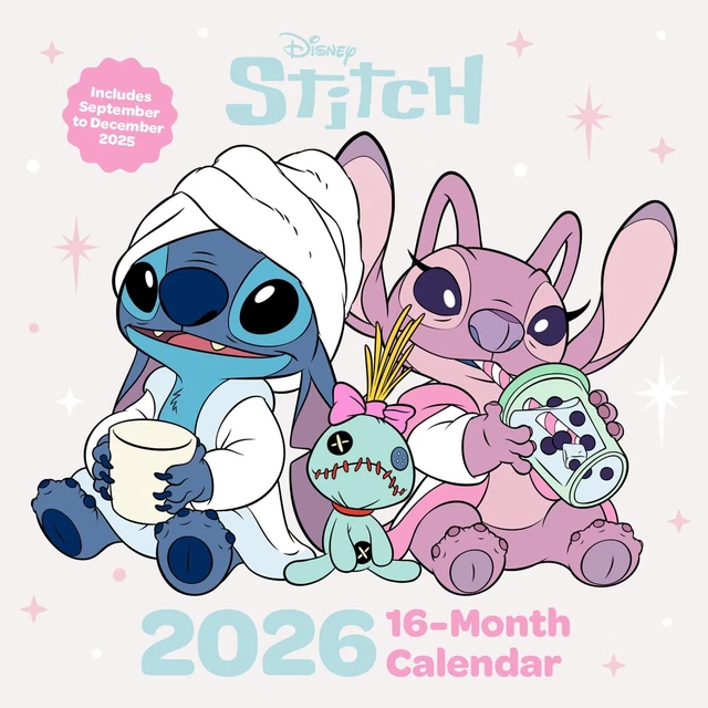 LILO & STITCH 2026 Square Calendar £12.14 - PicClick UK