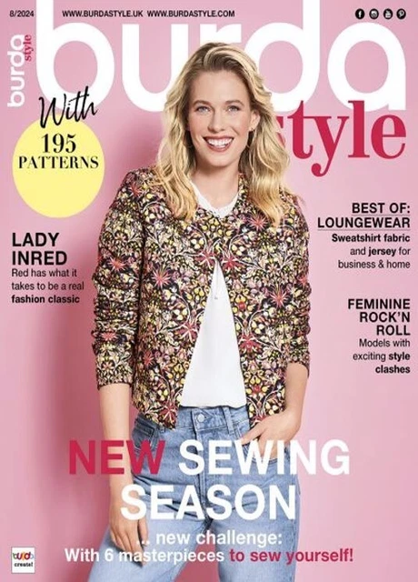 BURDA STYLE MAGAZINE-AUGUST 2024-NEW SEASON SEWING EUR 12,95 - PicClick IT