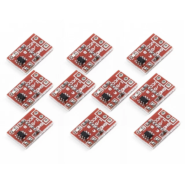 10pcs Ttp223 Capacitive Touch Switch Button Self Lock Module For