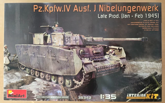 MINIART 35342 - Pz.Kpfw. IV Ausf. J Late Prod. - Full Interior - 1/35 ...