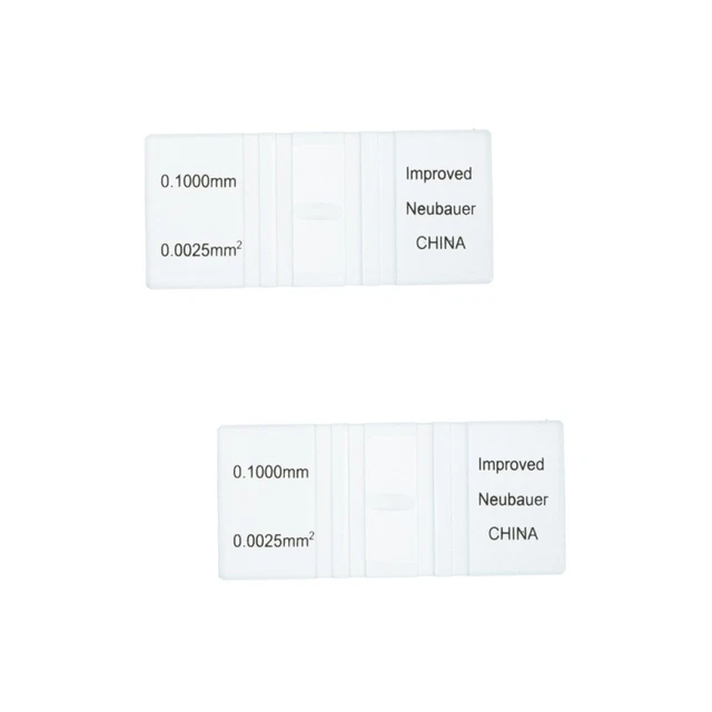 2 PCS BLOOD Cell Counting Slides Neubauer Hemocytometer £14.57 ...
