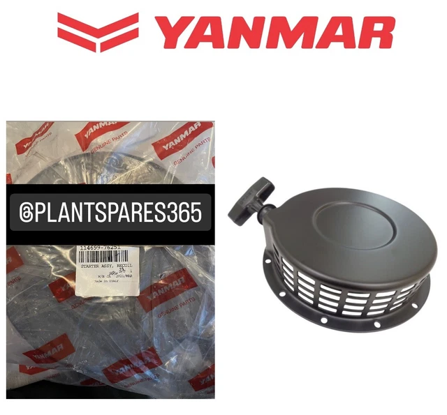 GENUINE YANMAR L100N Recoil Starter Assembly 114699/76251 - OEM ...