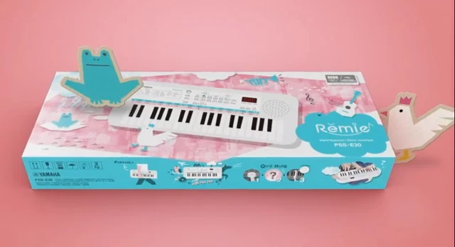 YAMAHA REMIE PSS-E30 elektronische Mini-Tastatur 37 Mini-Schlüssel weiß ...