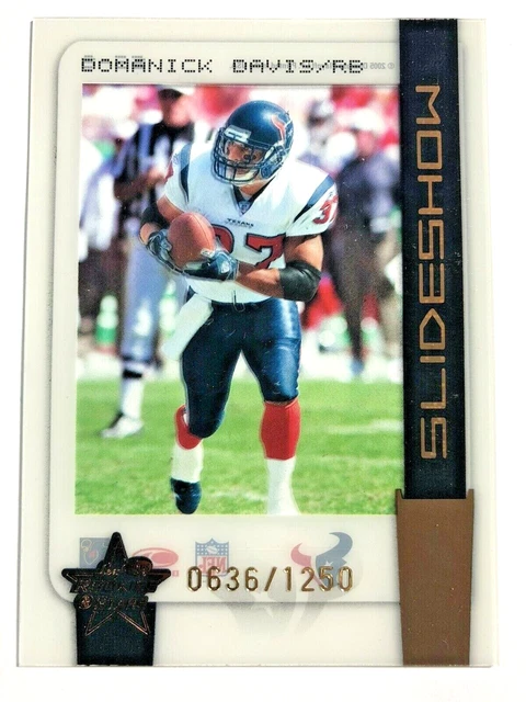 INSERT DE DIAPORAMA DOMANICK DAVIS WILLIAMS Texans 2005 Leaf Rookies ...