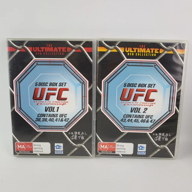 UFC THE ULTIMATE DVD Collection Volume 1 & 2 Ultimate Fighting ...