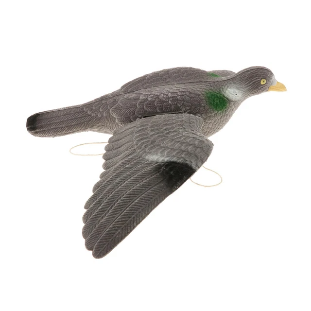 GARDEN REALISTIC FLYING Pigeon Bird Scarer Hunting Decoy Statue ...