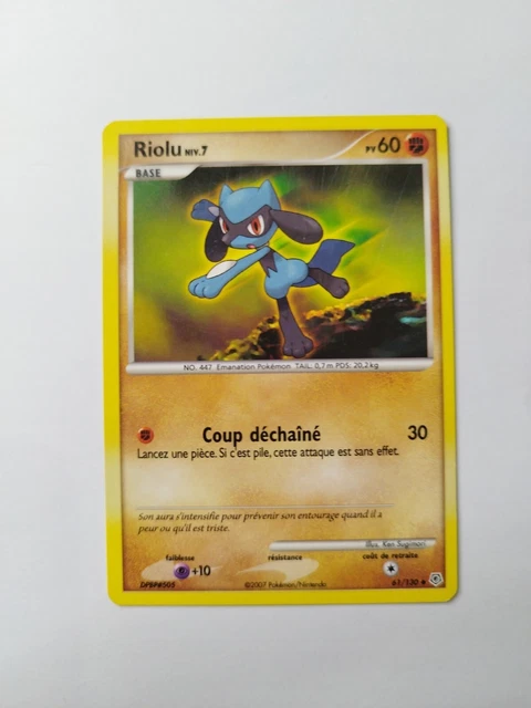 CARTE POKÉMON - Riolu - 61/130 - Diamant & Perle EUR 2,00 - PicClick FR