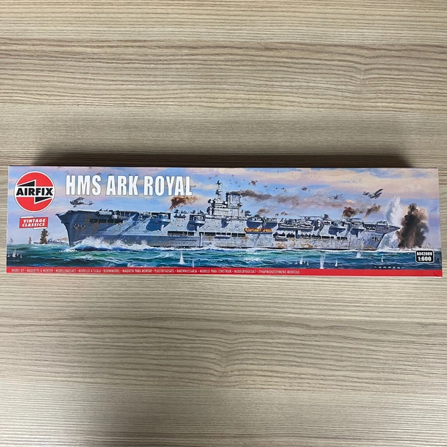 HMS ARK ROYAL Model Ship Kit Airfix Vintage Classics 1:600 Level 3 ...