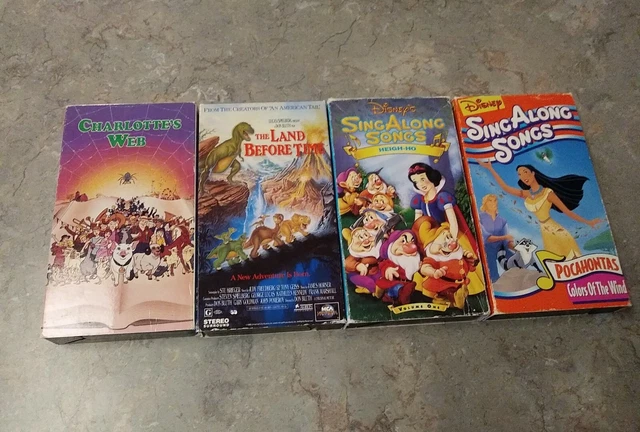 DISNEY SING ALONG Songs & Childrens Movies VHS Tape Lot Of 4 Bundle £5. ...
