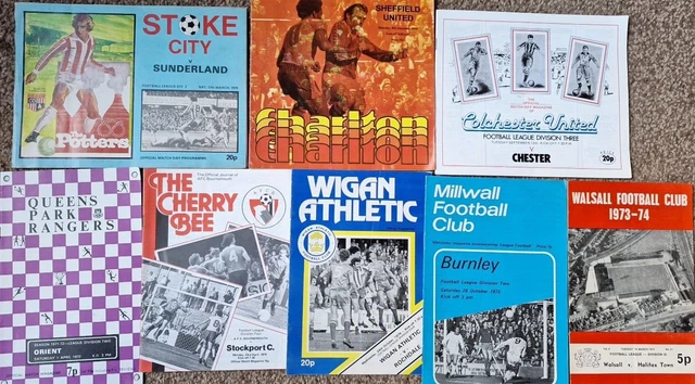 8 DIFFERENT ENGLISH LEAGUE PROGRAMMES - ALL FROM 1970'S £0.99 - PicClick UK